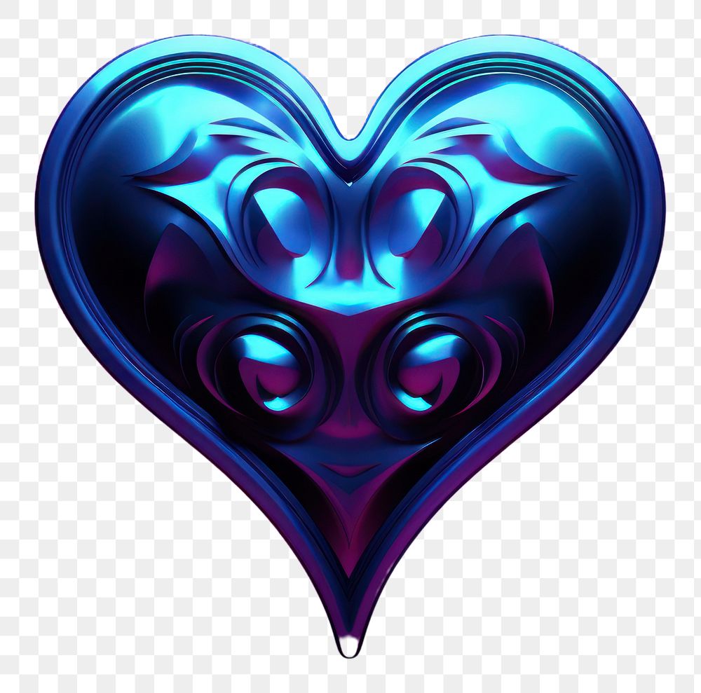 PNG Neon heart light purple | Free PNG - rawpixel