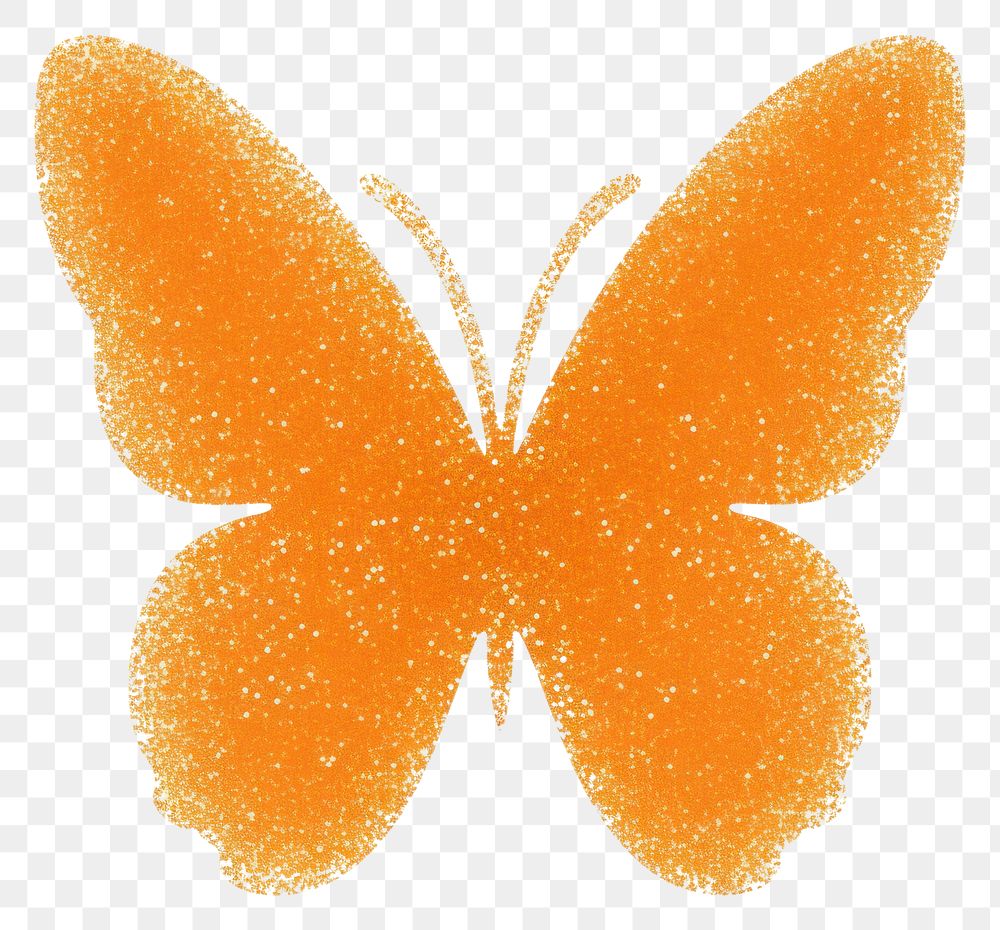 PNG Orange butterfly icon petal | Premium PNG - rawpixel