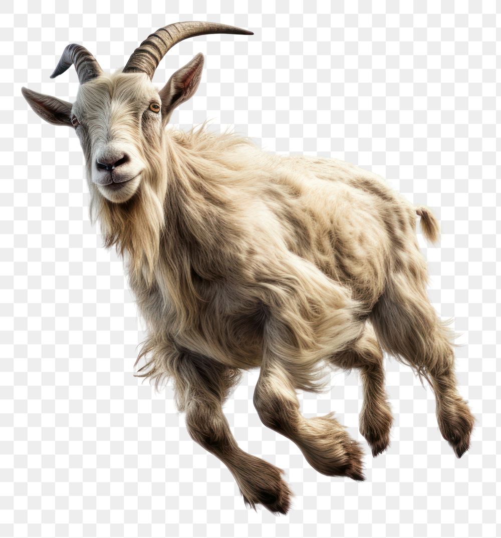 PNG Jumping goat livestock wildlife | Premium PNG - rawpixel