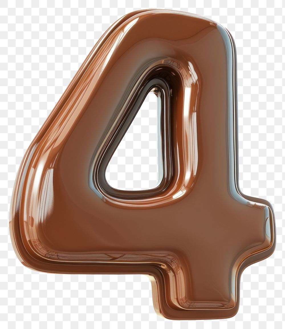 PNG Number 4 text chocolate | Premium PNG - rawpixel