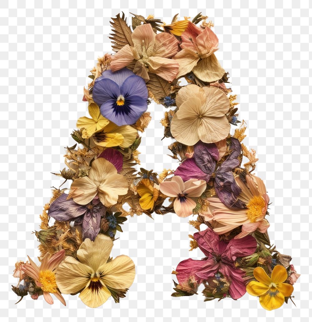 PNG Alphabet font flower plant | Free PNG - rawpixel