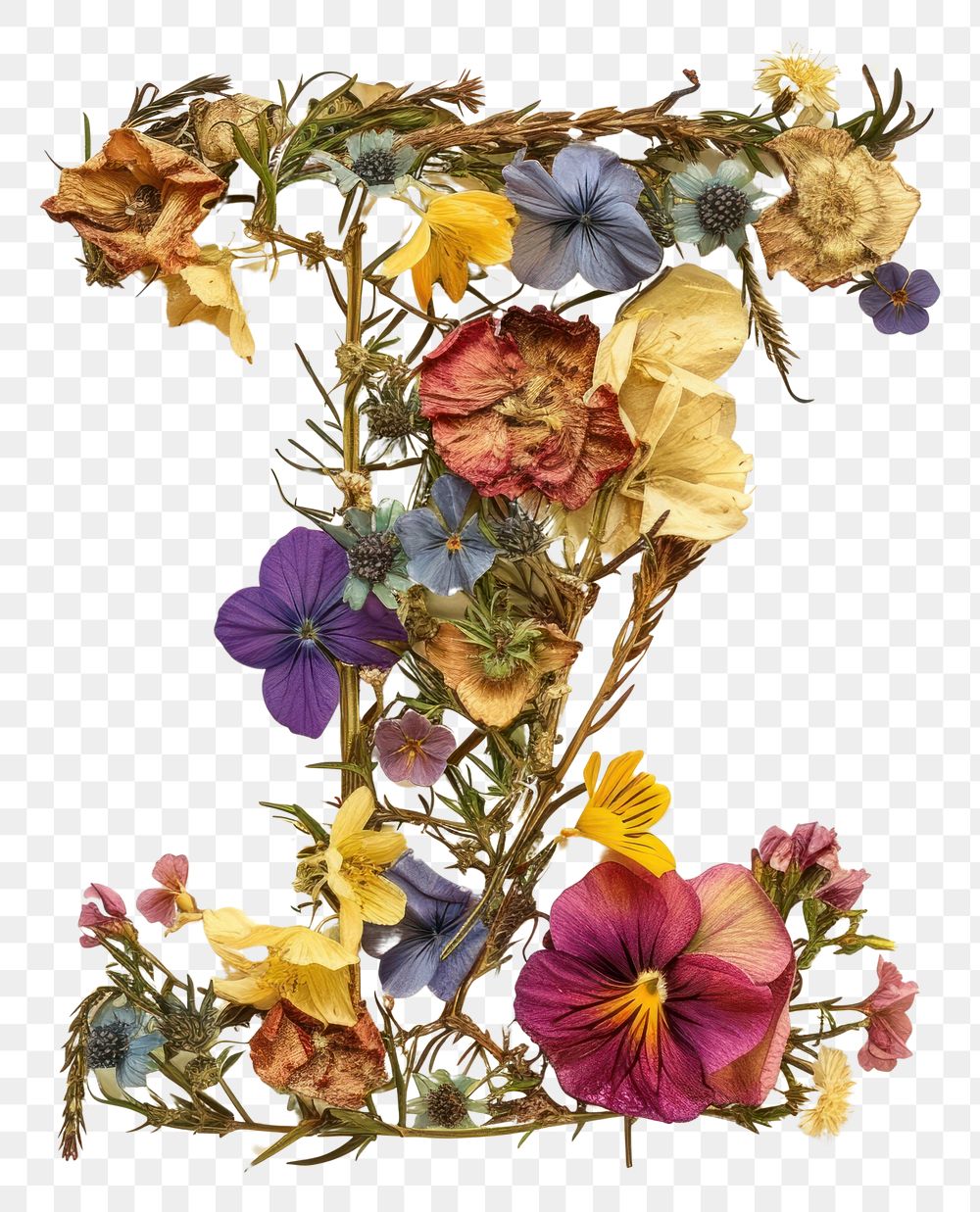 PNG Alphabet I font flower | Free PNG - rawpixel