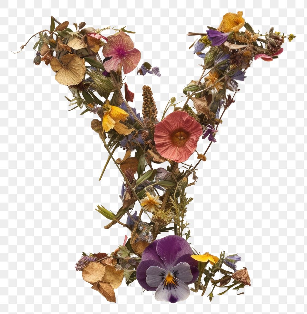 PNG Alphabet Y font flower | Premium PNG - rawpixel