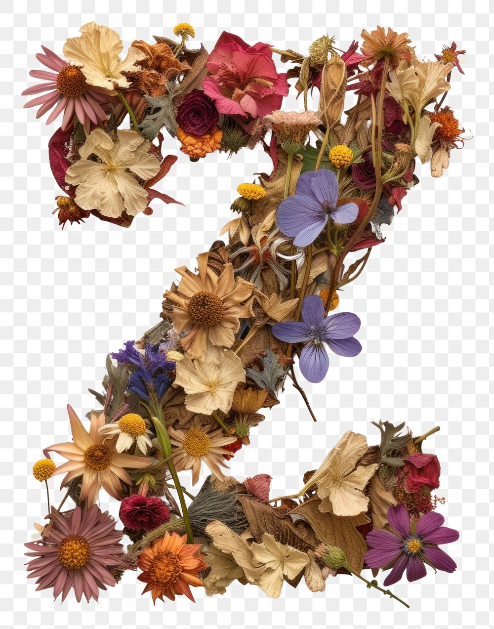 PNG Alphabet Z font flower | Premium PNG - rawpixel