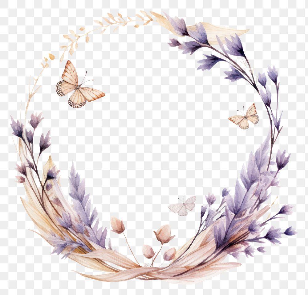 PNG Moths border watercolor pattern | Premium PNG - rawpixel