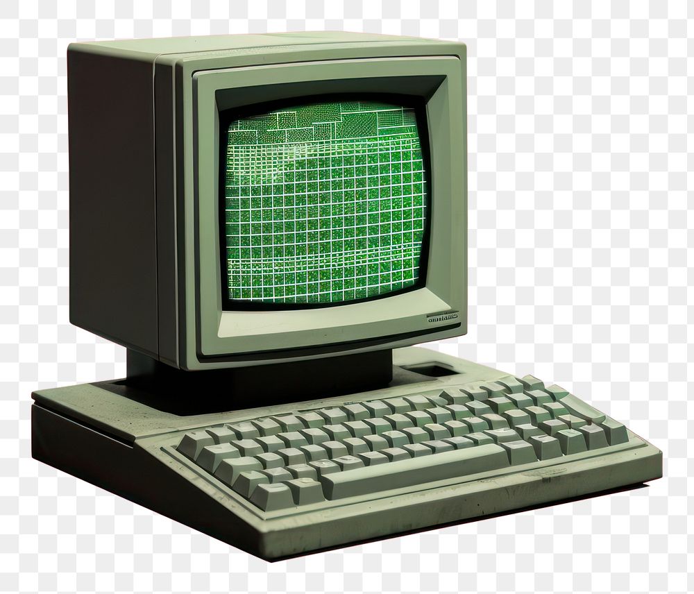 PNG Vintage computer screen green | Free PNG - rawpixel