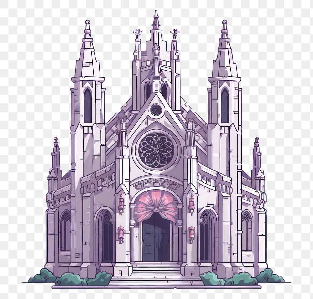 PNG Gothic architecture pixel building | Free PNG - rawpixel