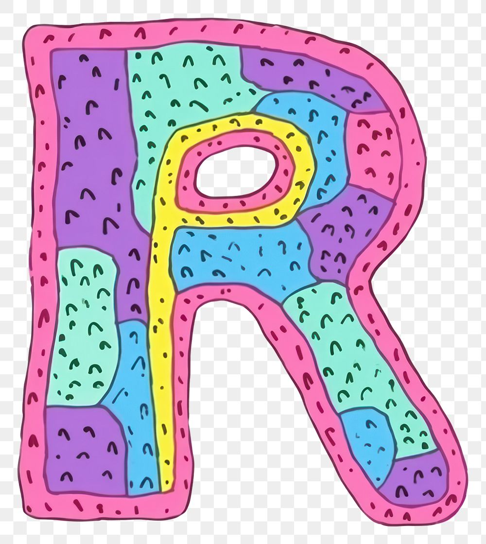 PNG Letter R vibrant colors | Free PNG - rawpixel