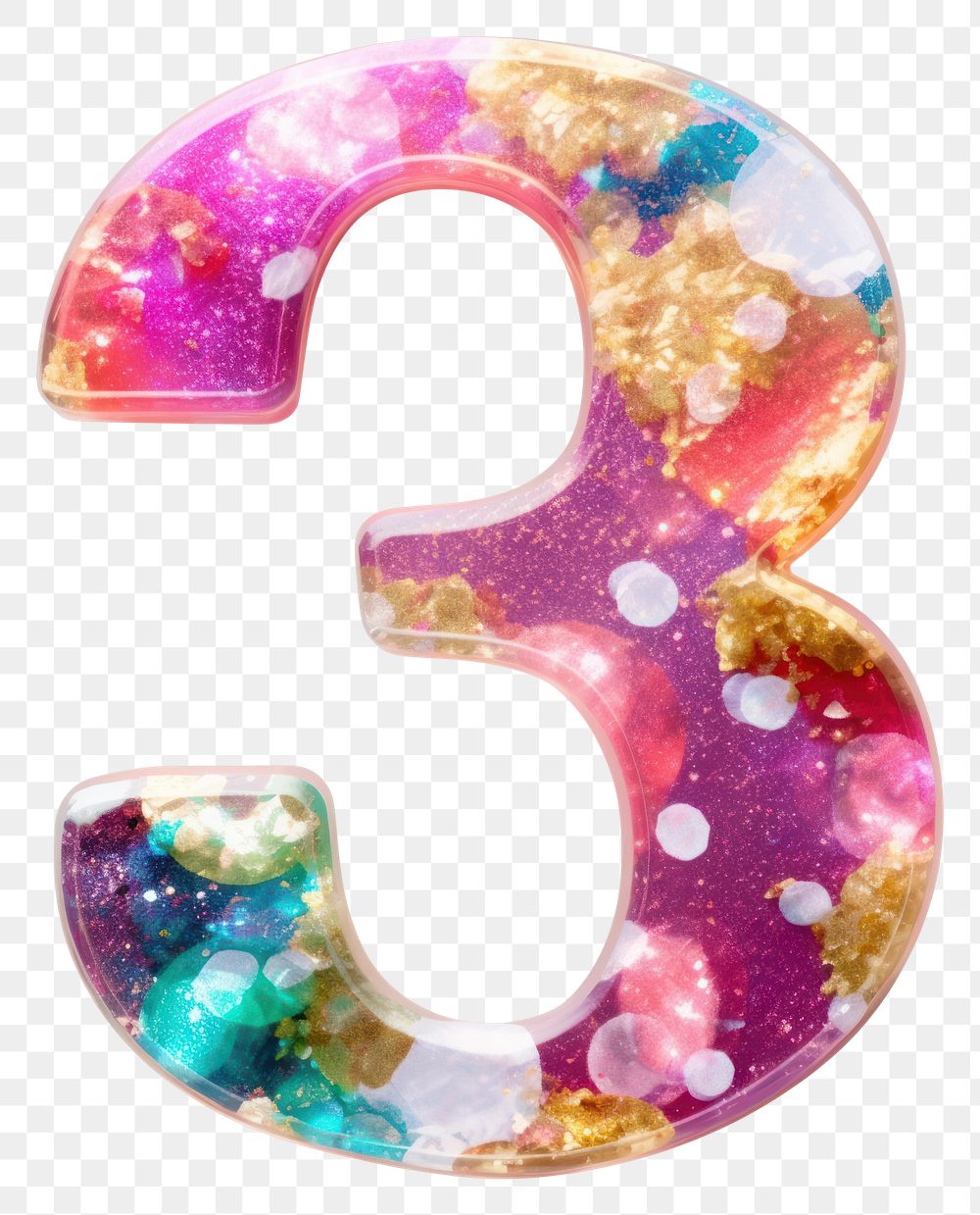 PNG Glitter letter number 3 | Free PNG - rawpixel