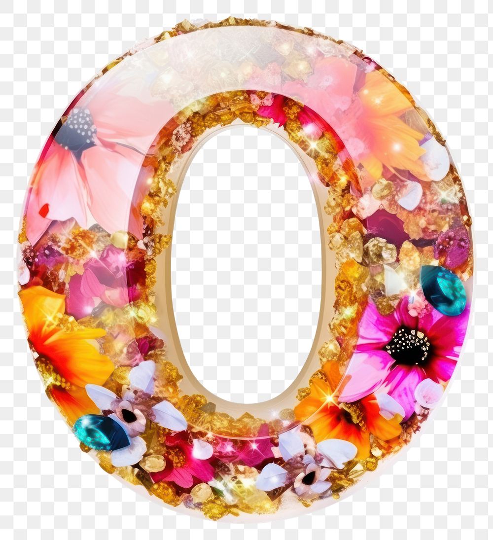 PNG Glitter letter O number | Premium PNG - rawpixel