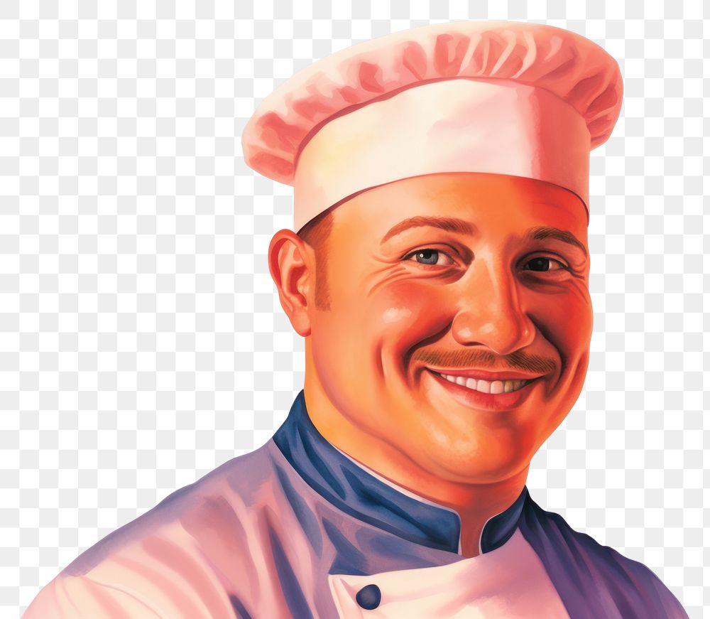 PNG Cute Chef smiling portrait | Free PNG - rawpixel