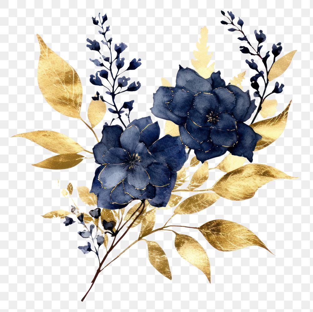 Indigo bouquet flowers plant inflorescence | Premium PNG - rawpixel