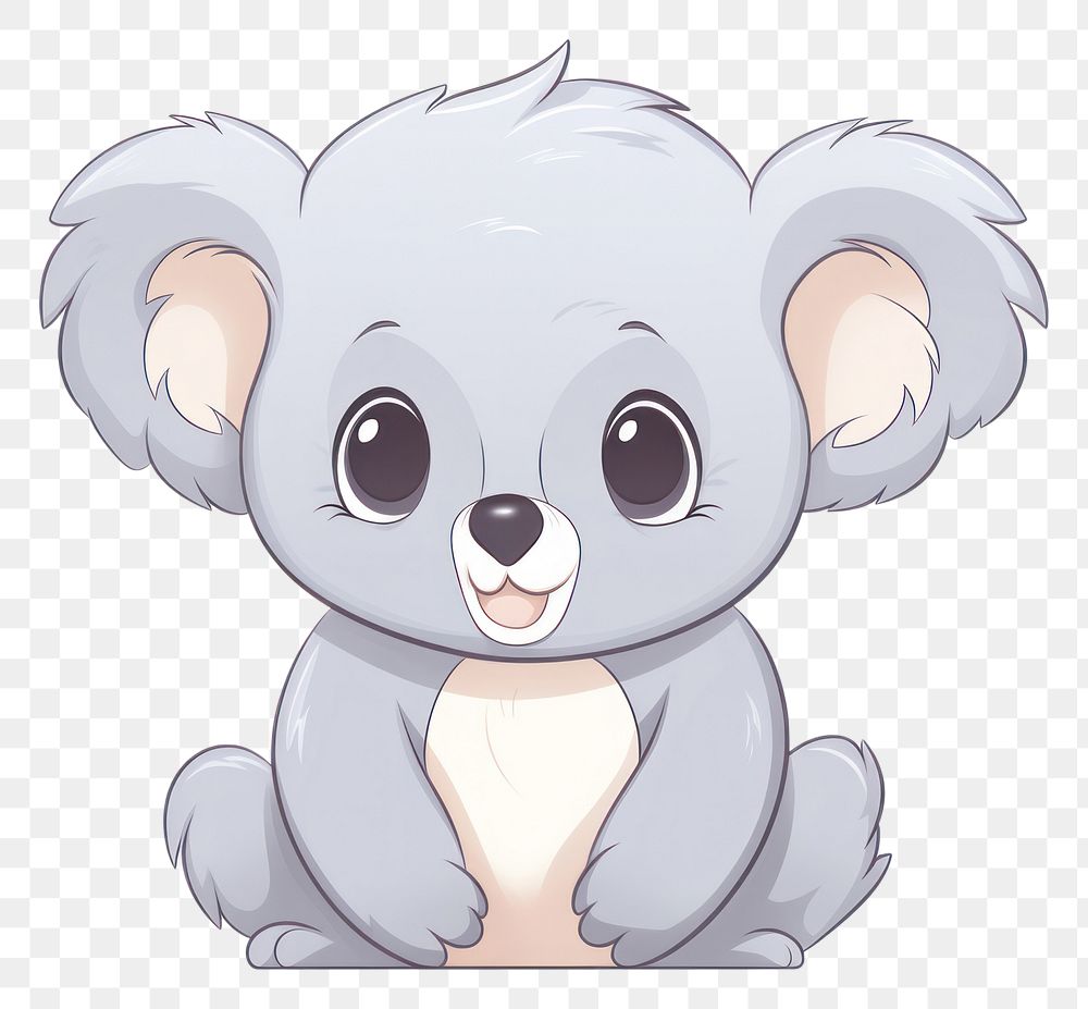 Koala cartoon style koala drawing | Free PNG - rawpixel