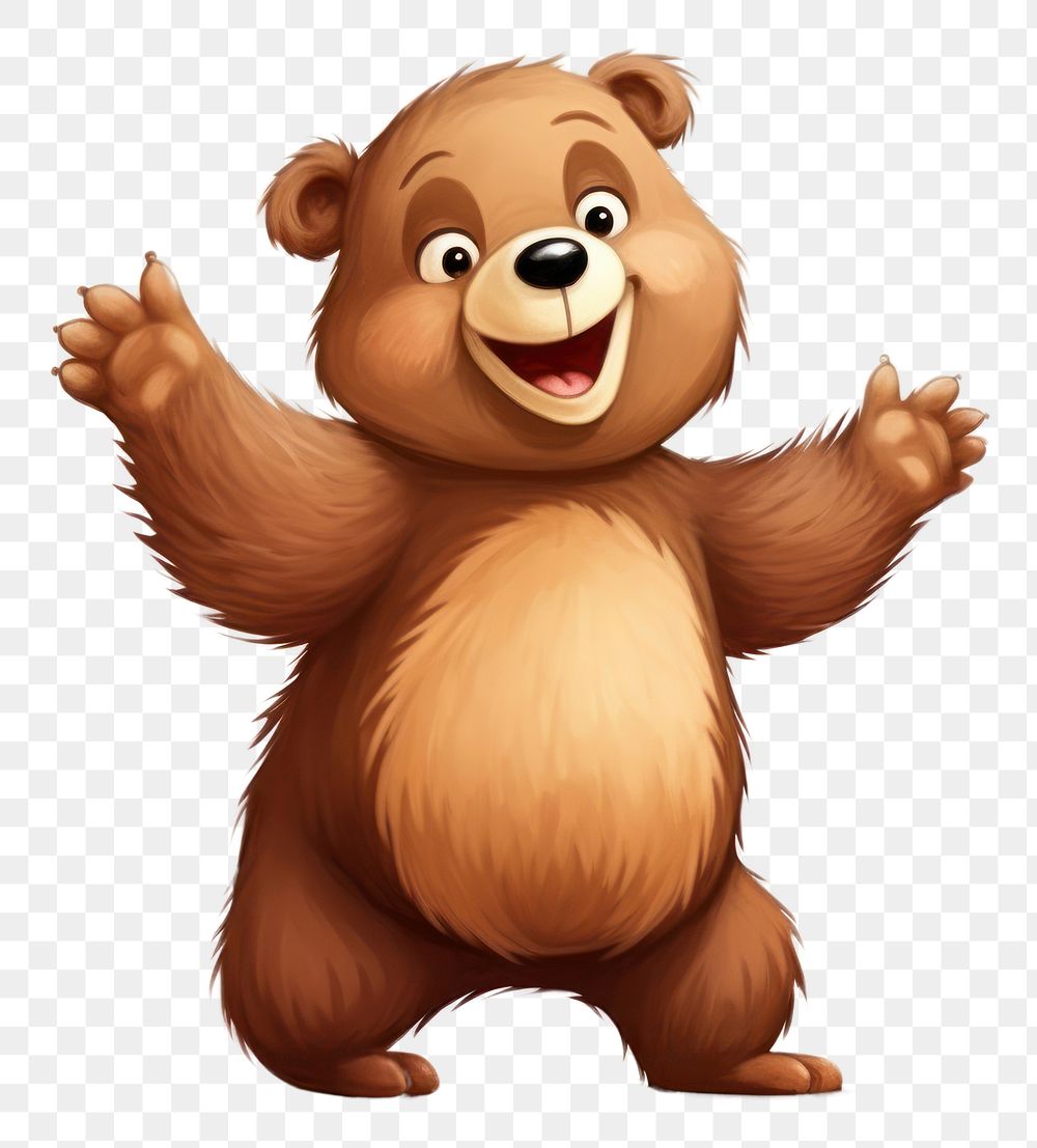 PNG Bear cartoon mammal animal. | Free PNG - rawpixel