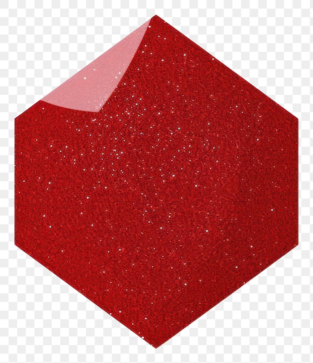 PNG Red pentagon icon glitter | Free PNG - rawpixel
