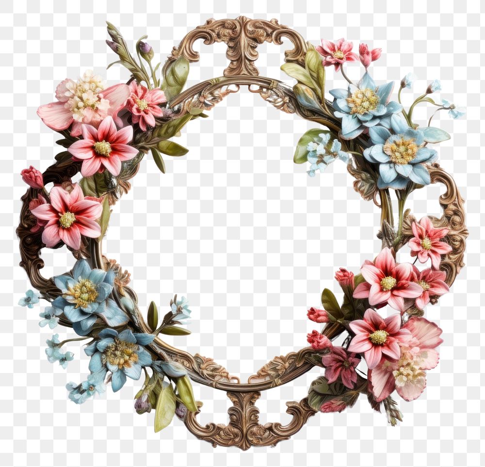 PNG Floral vintage ornament frame | Free PNG - rawpixel