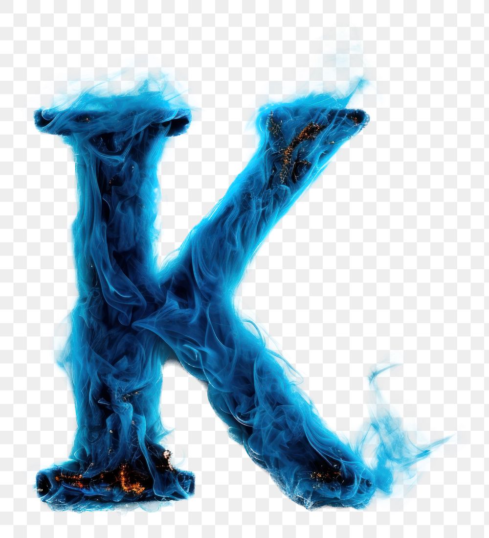 PNG Blue flame letter K | Free PNG - rawpixel