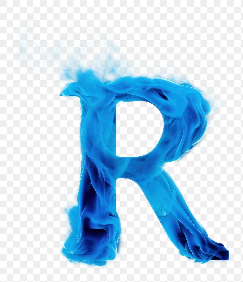 PNG Blue flame letter R | Free PNG - rawpixel