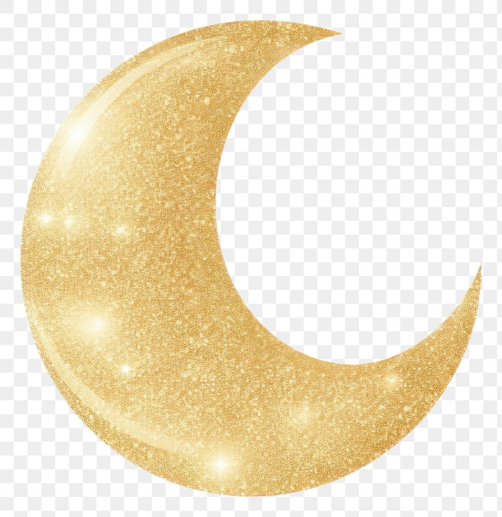 PNG Glitter golden moon icon | Premium PNG - rawpixel