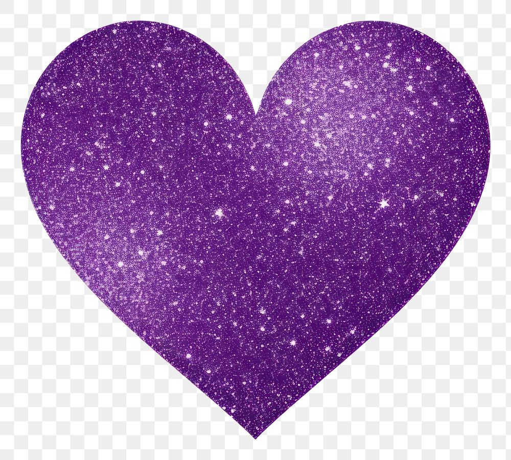 PNG Glitter purple heart icon | Premium PNG - rawpixel