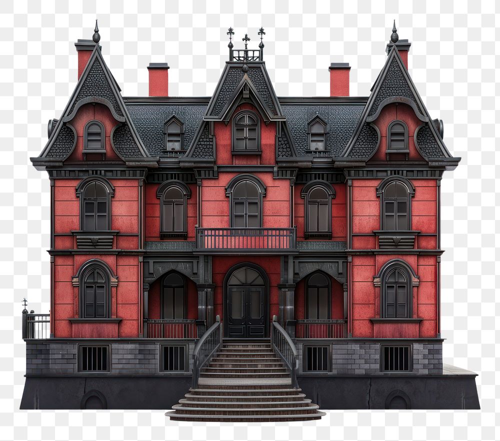 PNG Architecture illustration haunted house | Free PNG - rawpixel