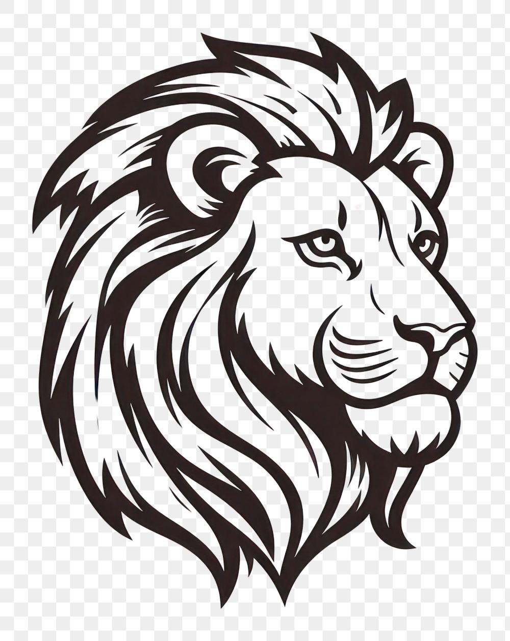 PNG Lion drawing mammal animal. | Premium PNG - rawpixel