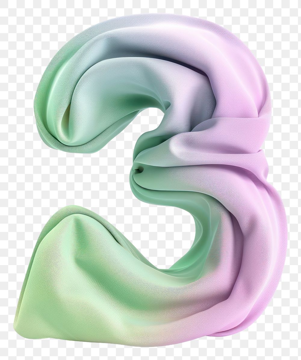 PNG Number 3 purple green | Premium PNG - rawpixel