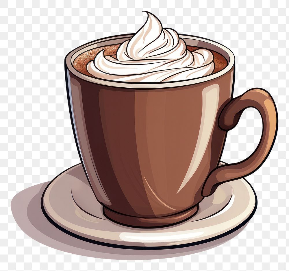PNG cartoon-like drawing hot chocolate | Premium PNG - rawpixel