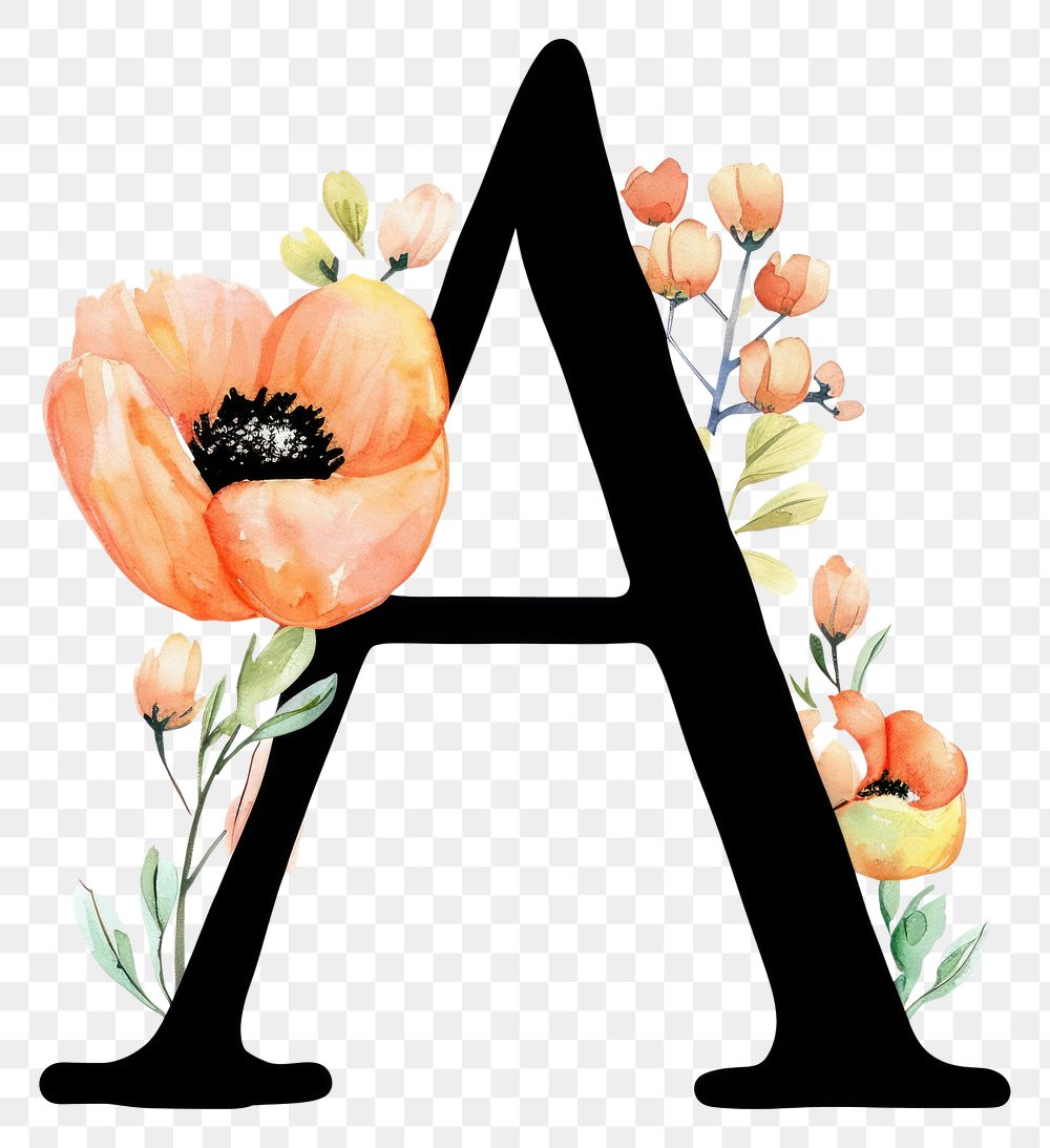 PNG Flower plant font text | Free PNG - rawpixel