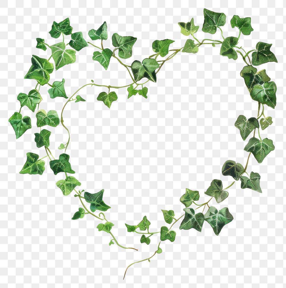 PNG Ivy flowers border watercolor | Premium PNG - rawpixel