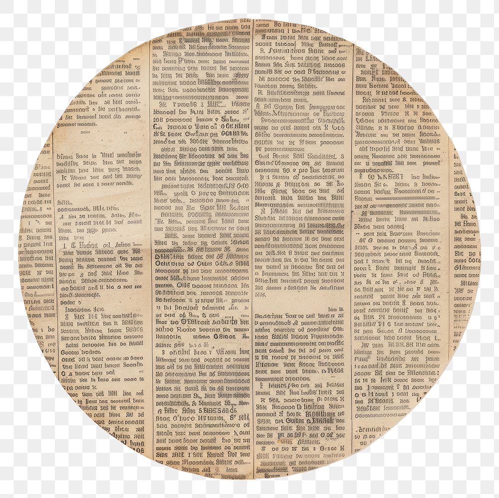 PNG Ephemera paper Circle newspaper | Premium PNG - rawpixel