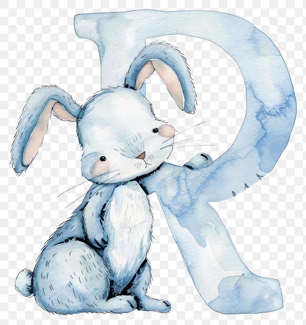 PNG Bunny alphabet R drawing | Free PNG - rawpixel