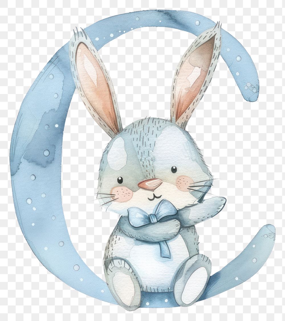 PNG Bunny alphabet C rodent | Free PNG - rawpixel