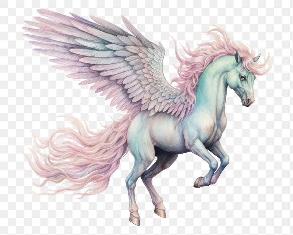 PNG Sculpture pegasus animal mammal | Premium PNG - rawpixel