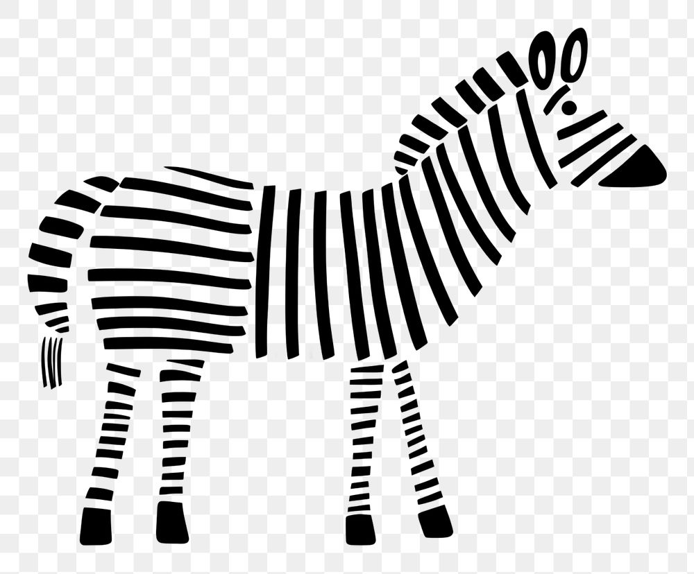 PNG Minimal illustration zebra wildlife | Premium PNG - rawpixel