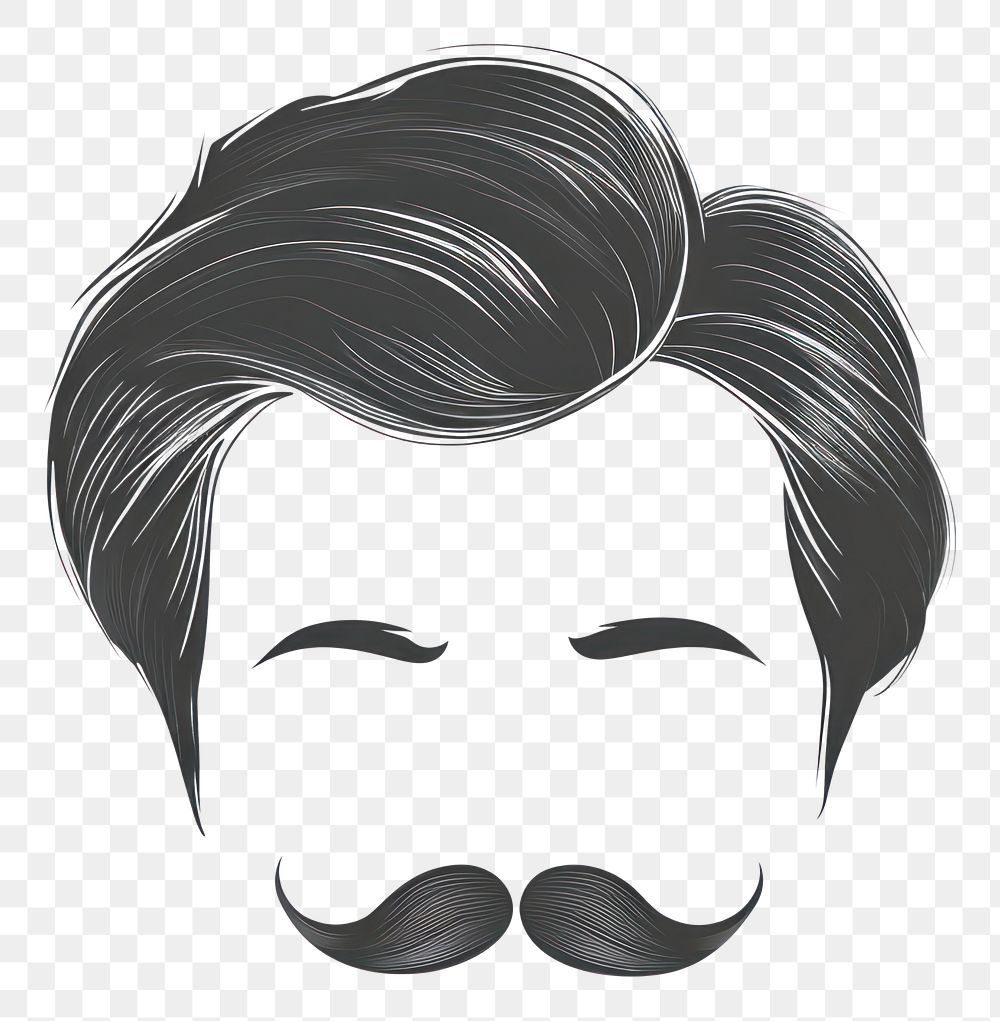 Man Shoulder Length LongHair mustache | Free PNG - rawpixel