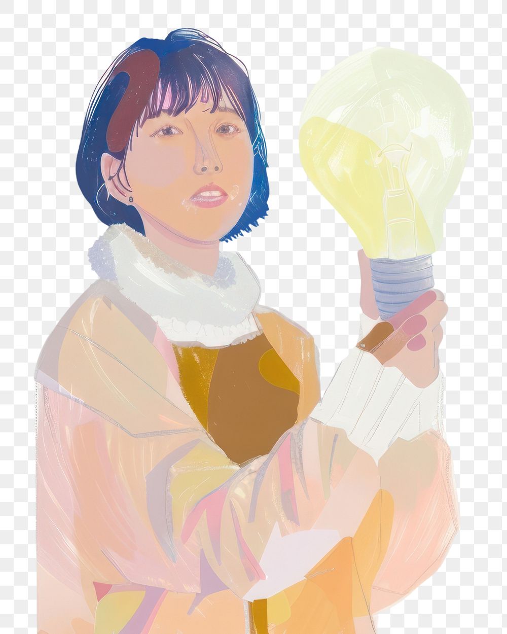 PNG Person holding light bulb | Free PNG - rawpixel