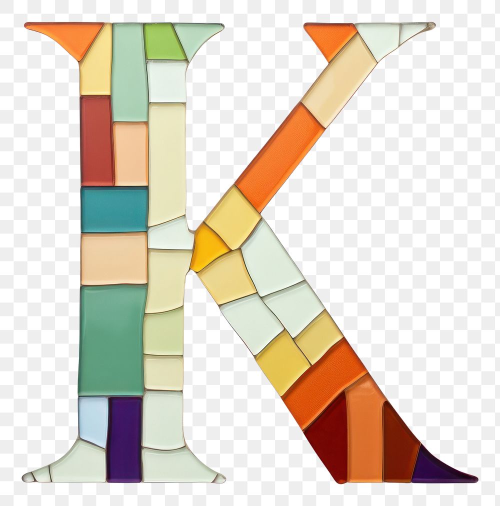PNG Mosaic tiles letters K | Free PNG - rawpixel