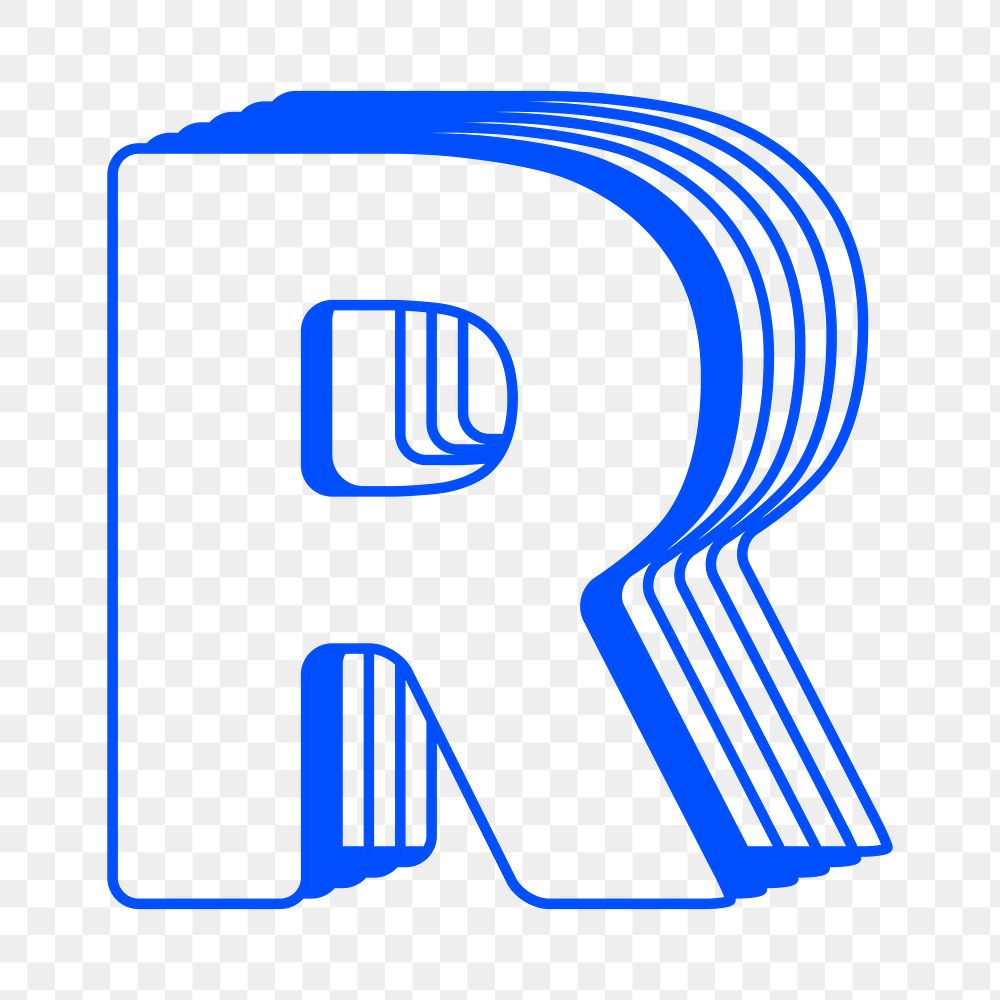 Letter R png layered alphabet, | Free PNG - rawpixel