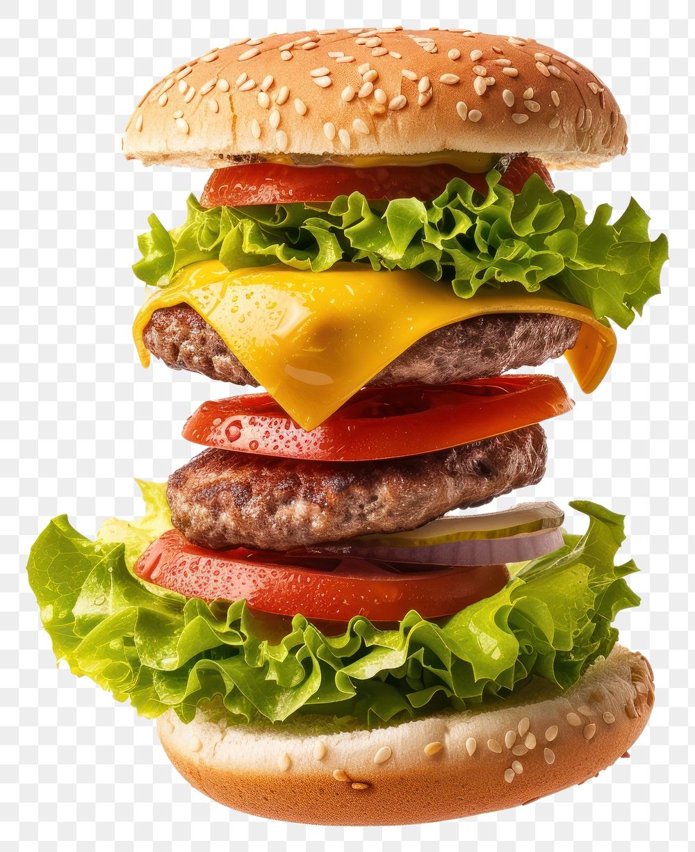 PNG Food hamburger vegetable freshness | Premium PNG - rawpixel