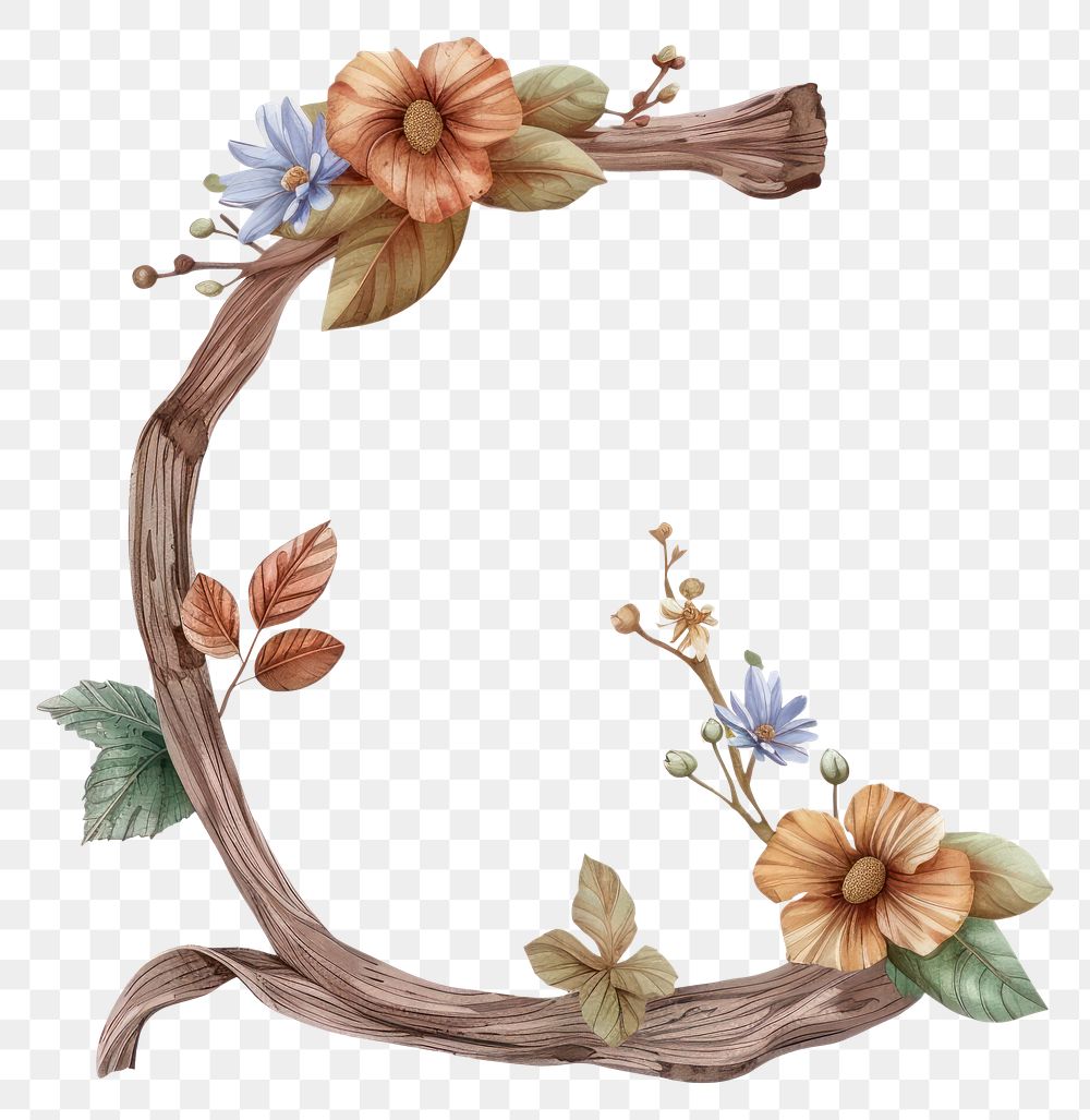 PNG letter Left parenthesis flower | Free PNG - rawpixel