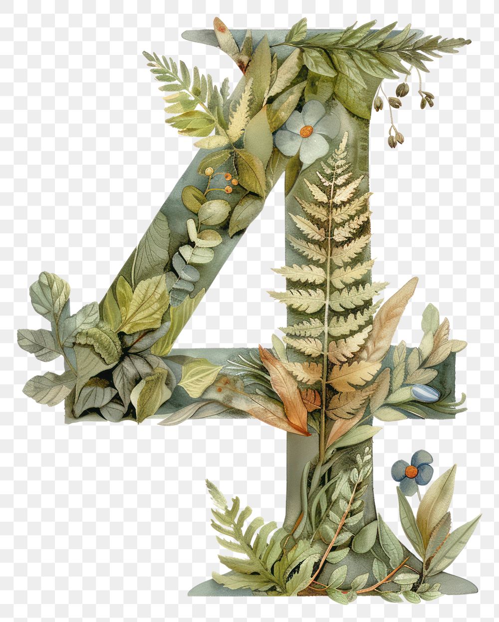PNG letter number 4 art | Free PNG - rawpixel
