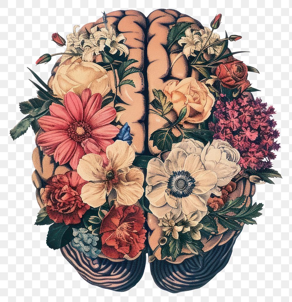 PNG Drawing female brain flower | Premium PNG - rawpixel