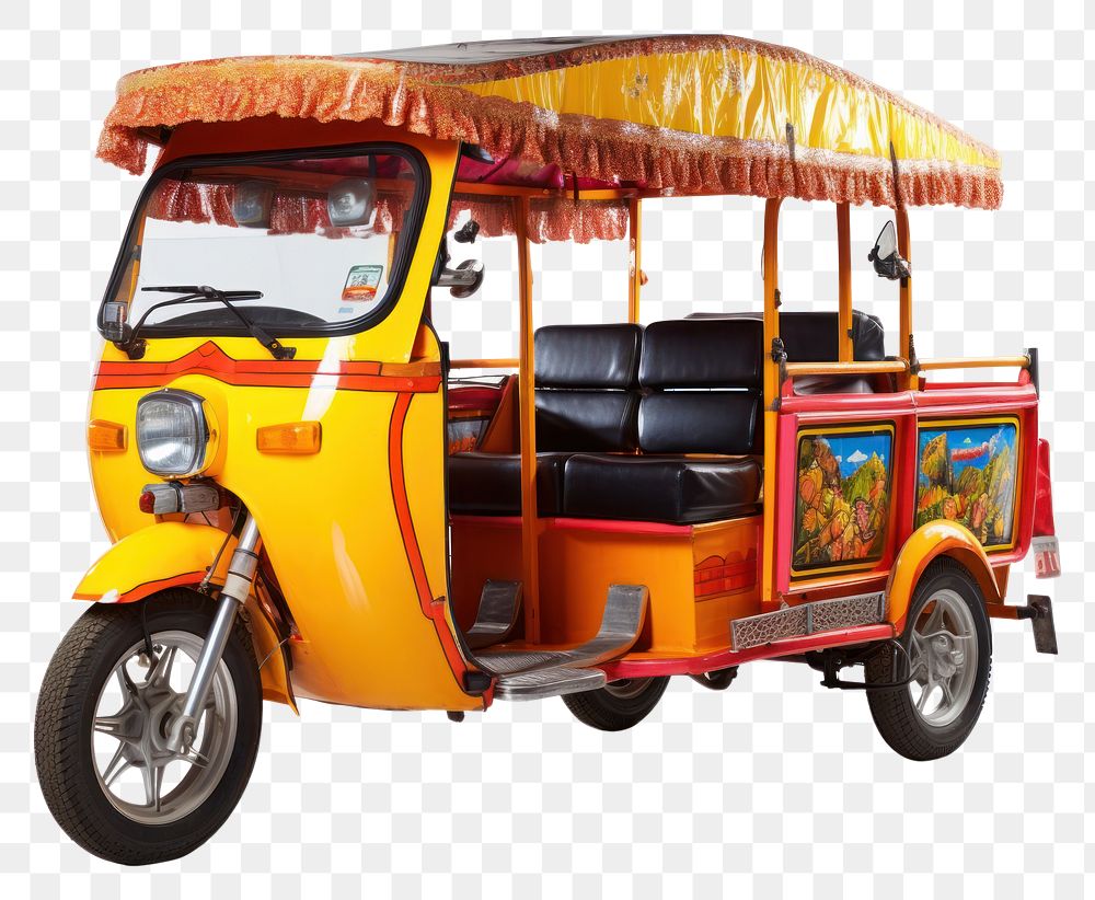 PNG Tuk-tuk Thailand three wheel | Free PNG - rawpixel