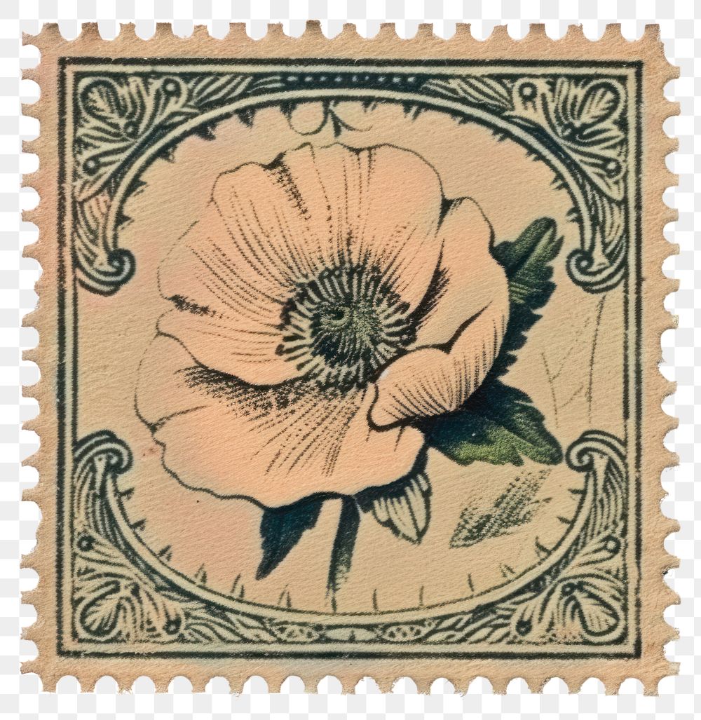 PNG Vintage postage stamp art | Free PNG - rawpixel