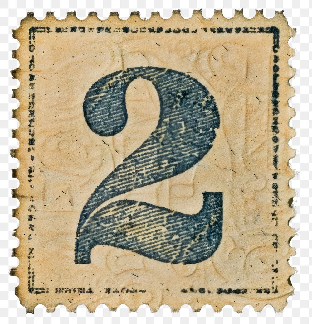 PNG Stamp alphabet number 2 | Free PNG - rawpixel