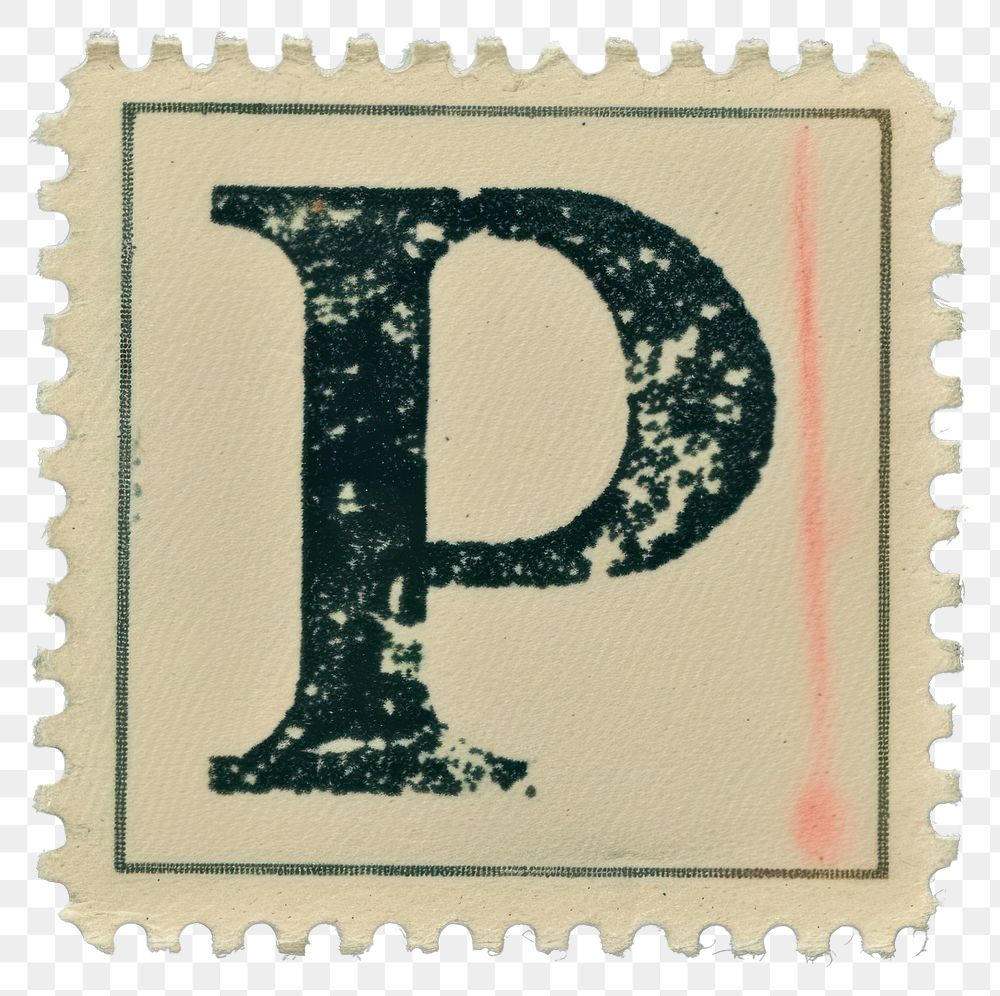 PNG Stamp alphabet P number | Free PNG - rawpixel