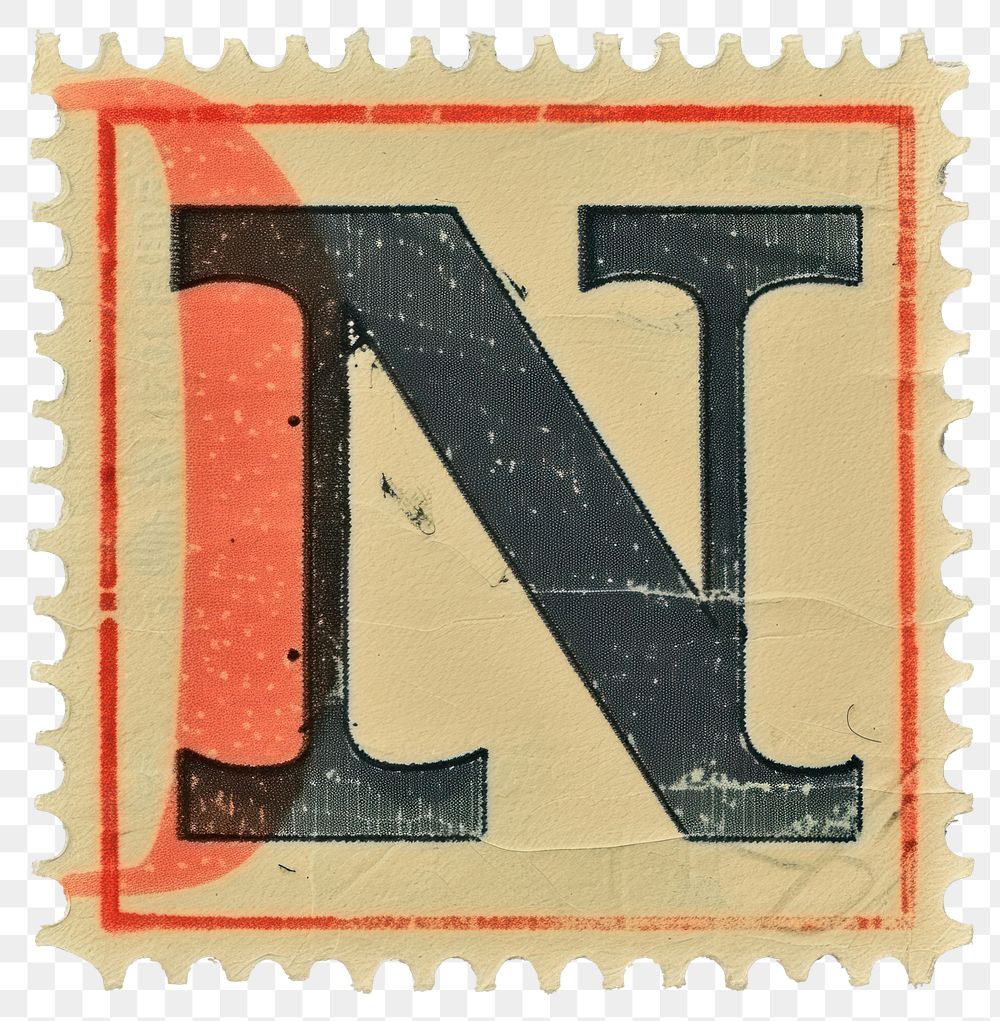 PNG Stamp alphabet N number | Premium PNG - rawpixel