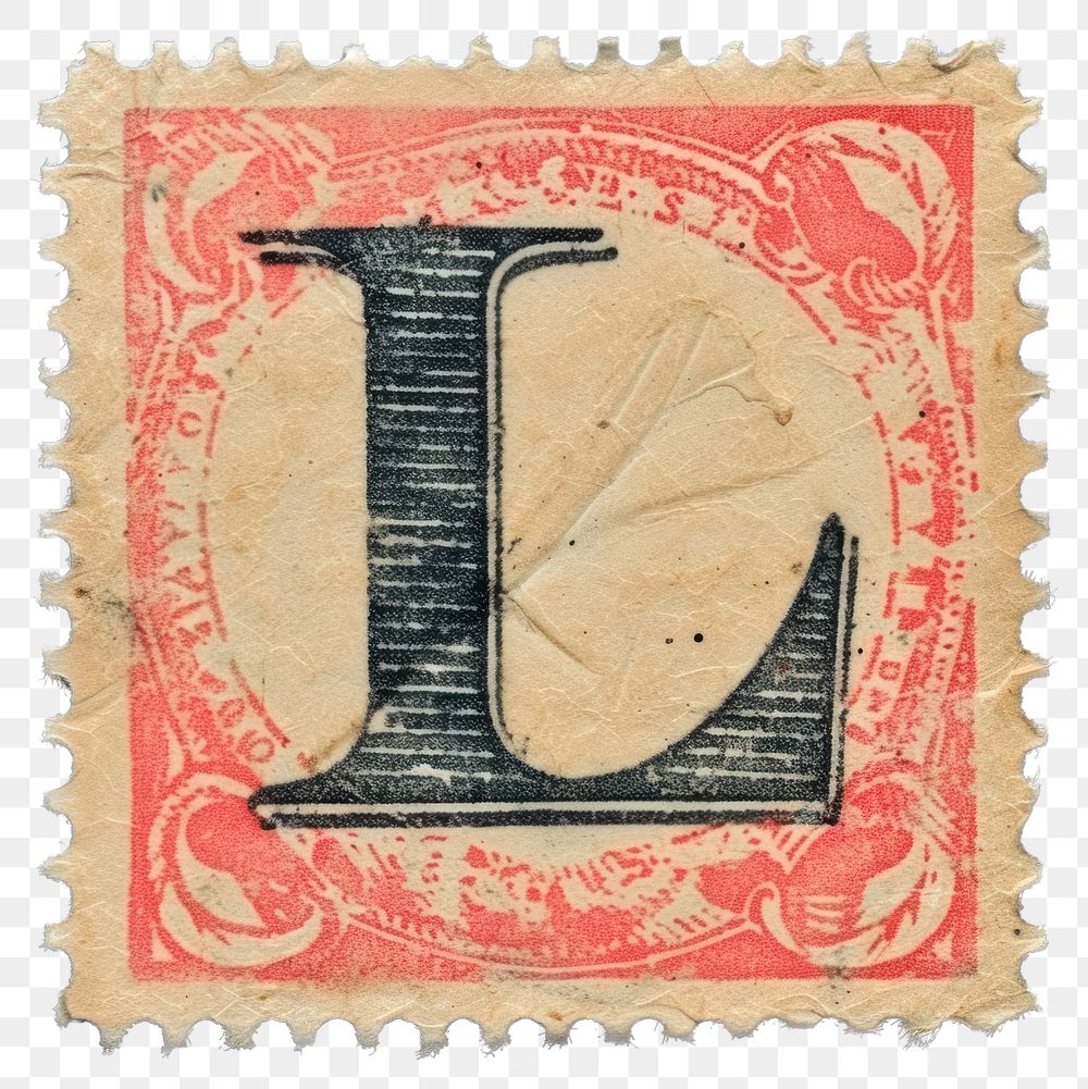 PNG Stamp alphabet L font | Free PNG - rawpixel