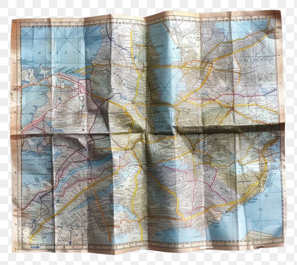 PNG New Folded map blackboard | Free PNG - rawpixel